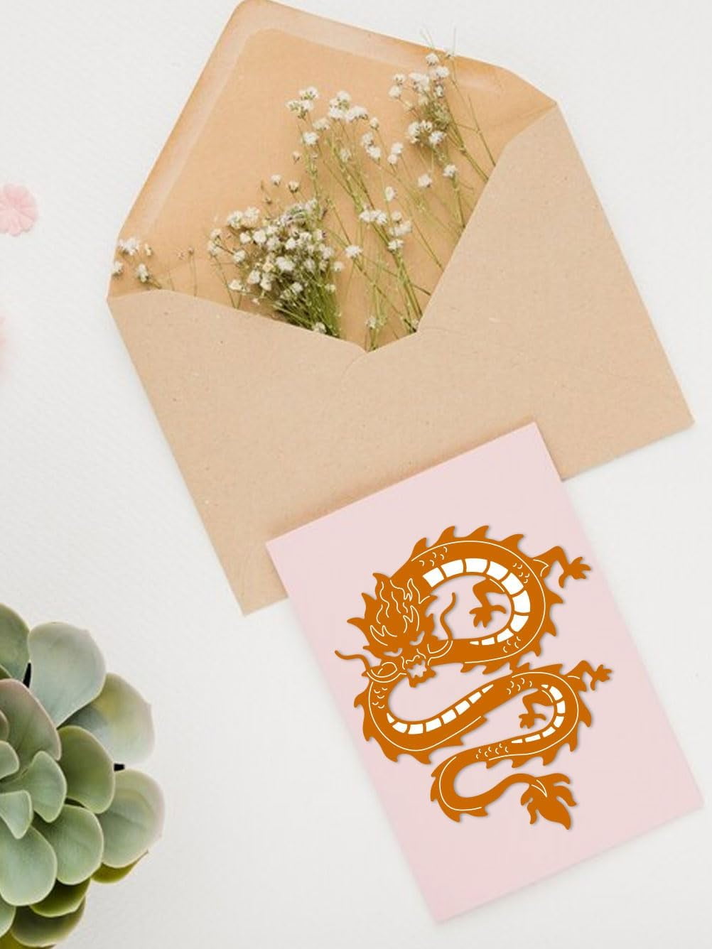 1Pcs Chinese Dragon DIY Embossing Stencil Decorative Cutting Dies Metal ...