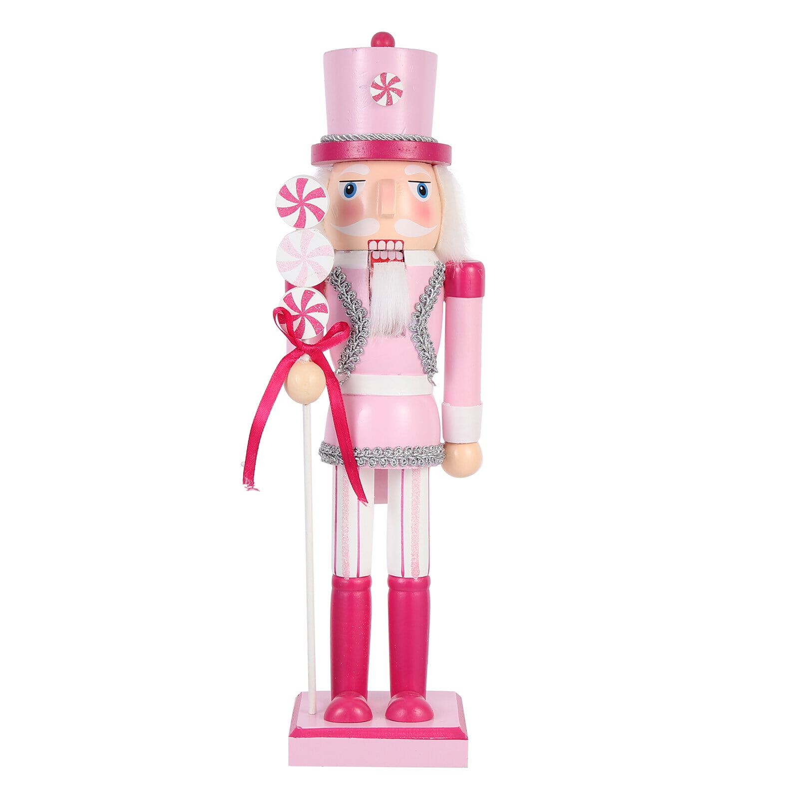 1Pcs Christmas Nutcracker,Christmas Nutcracker Puppet Peppermint Wooden ...