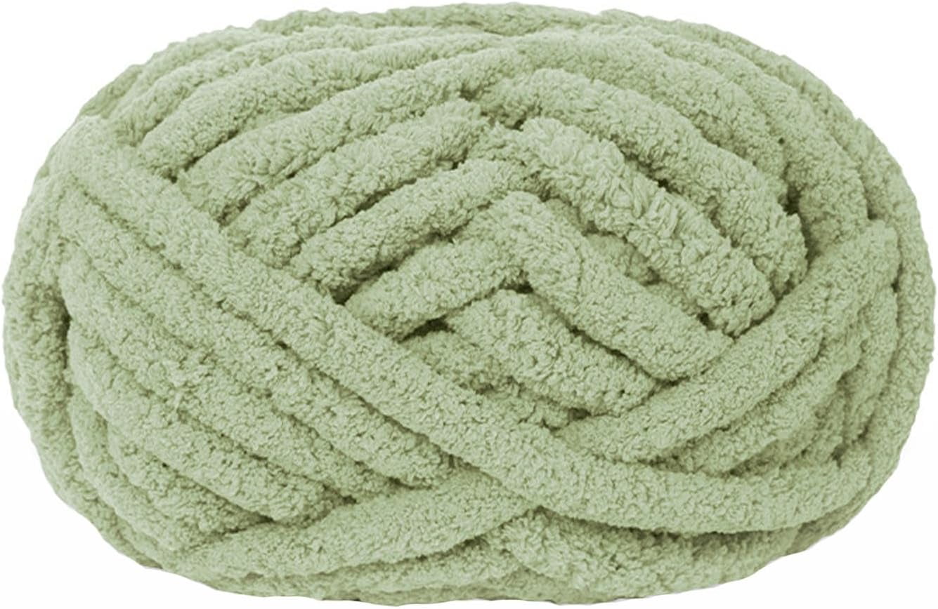 1Pcs Chunky Knit Chenille Yarn for Hand Knitting Blankets, Super Soft ...