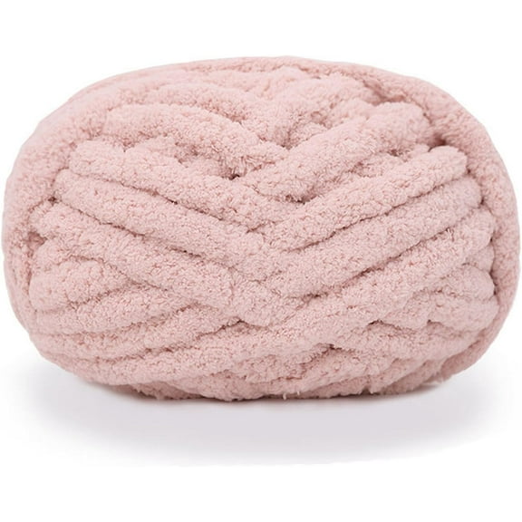 Dark Green Chunky Chenille Yarn for Hand Knitting,Fluffy Soft Jumbo ...