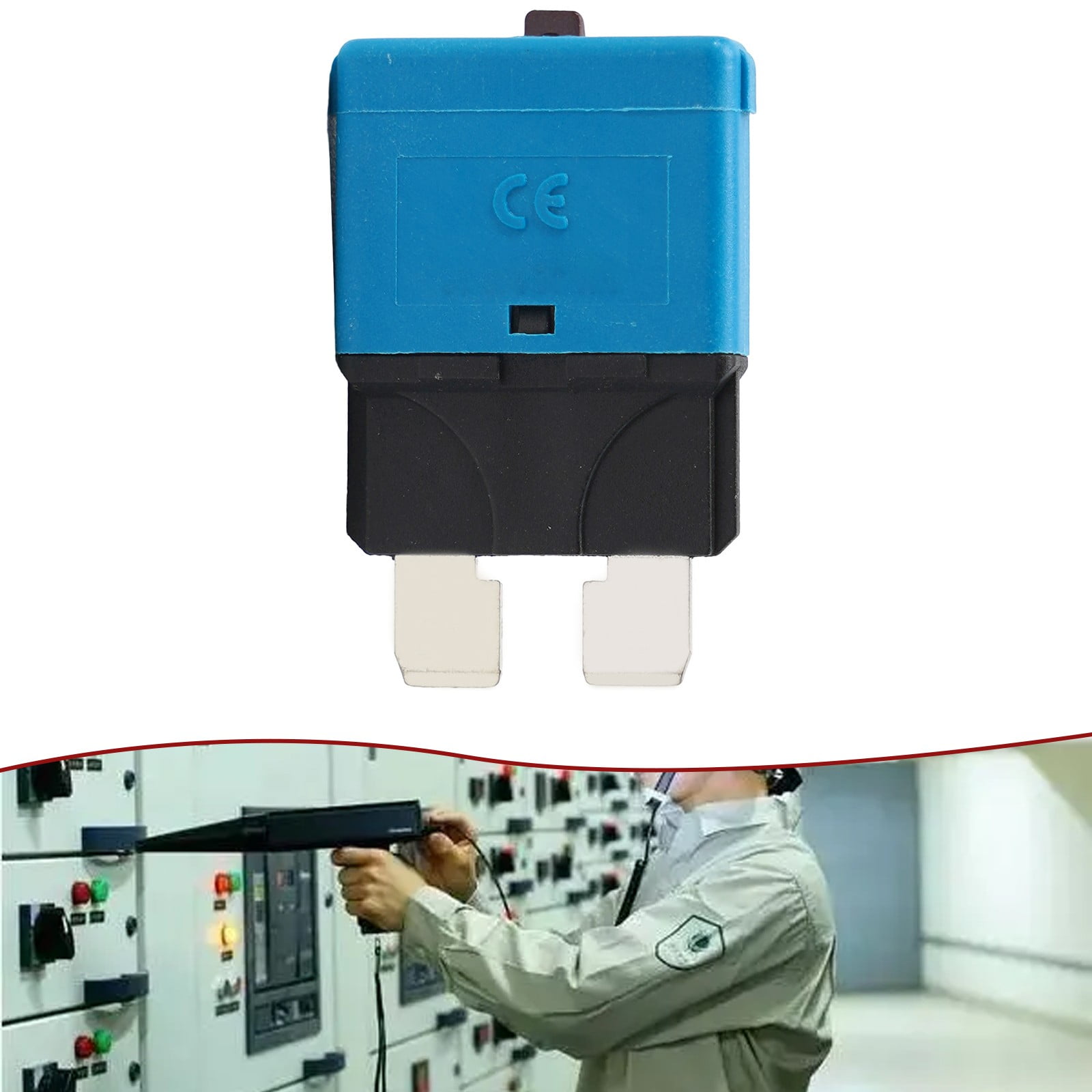 1Pcs Circuit Breaker Blade Fuse 12V 24V Resettable 5-30A Marine ...