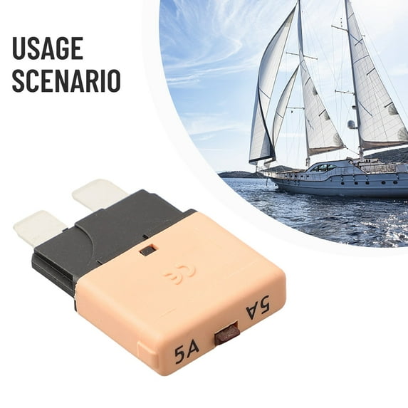 1Pcs Circuit Breaker Blade Fuse 12V 24V Resettable 5-30A Marine ...