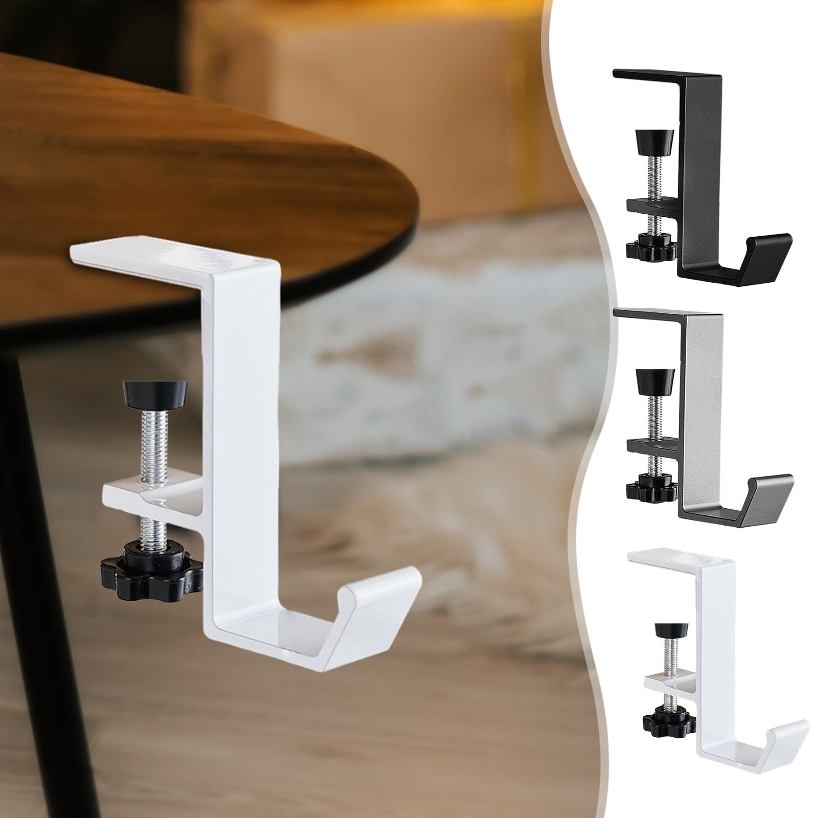 1Pcs Clamp-On Desk Mount Bag Hook Students' Desk Hook Purse Hook with ...