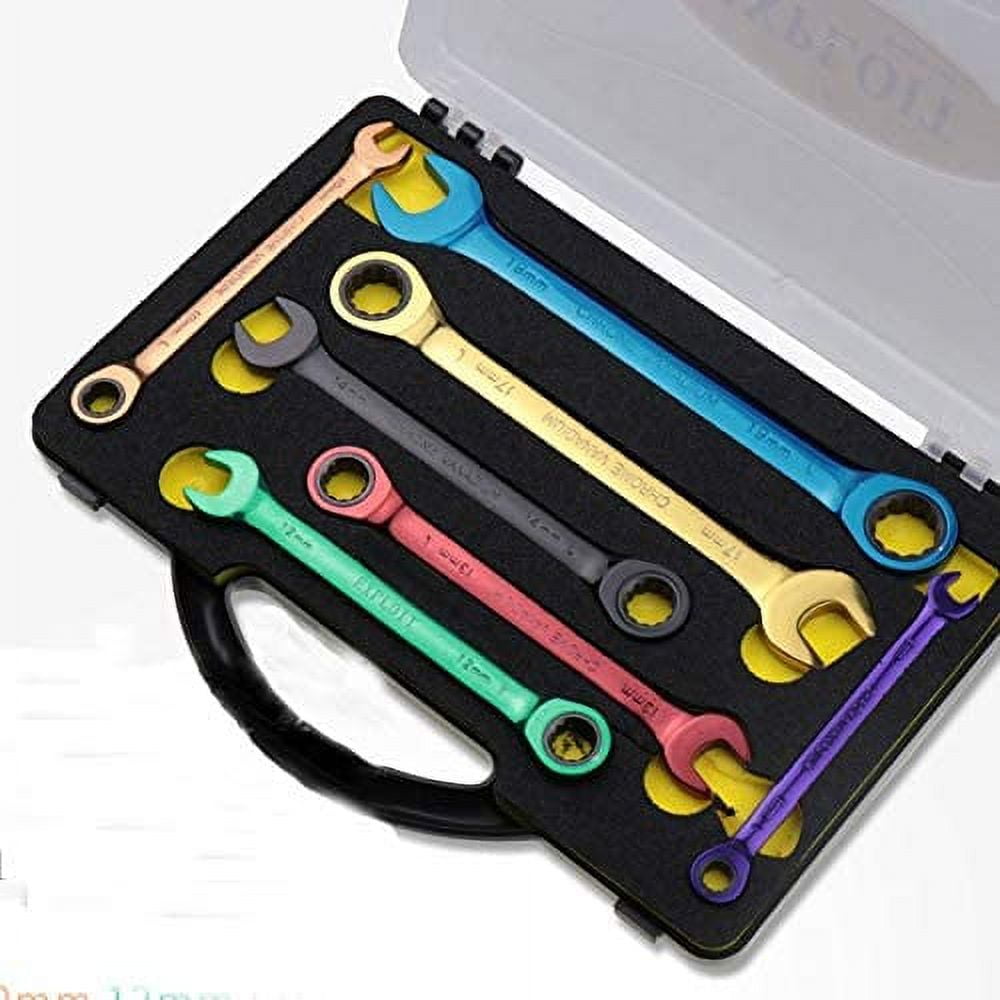 1Pcs Color Ratchet Spanner Dual Purpose Multifunction Movable Spanner ...