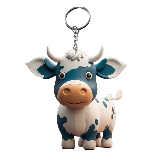 1Pcs Cow Pendants Keyring Cows Cow Decoration Acrylic Yak Pendant Cow ...