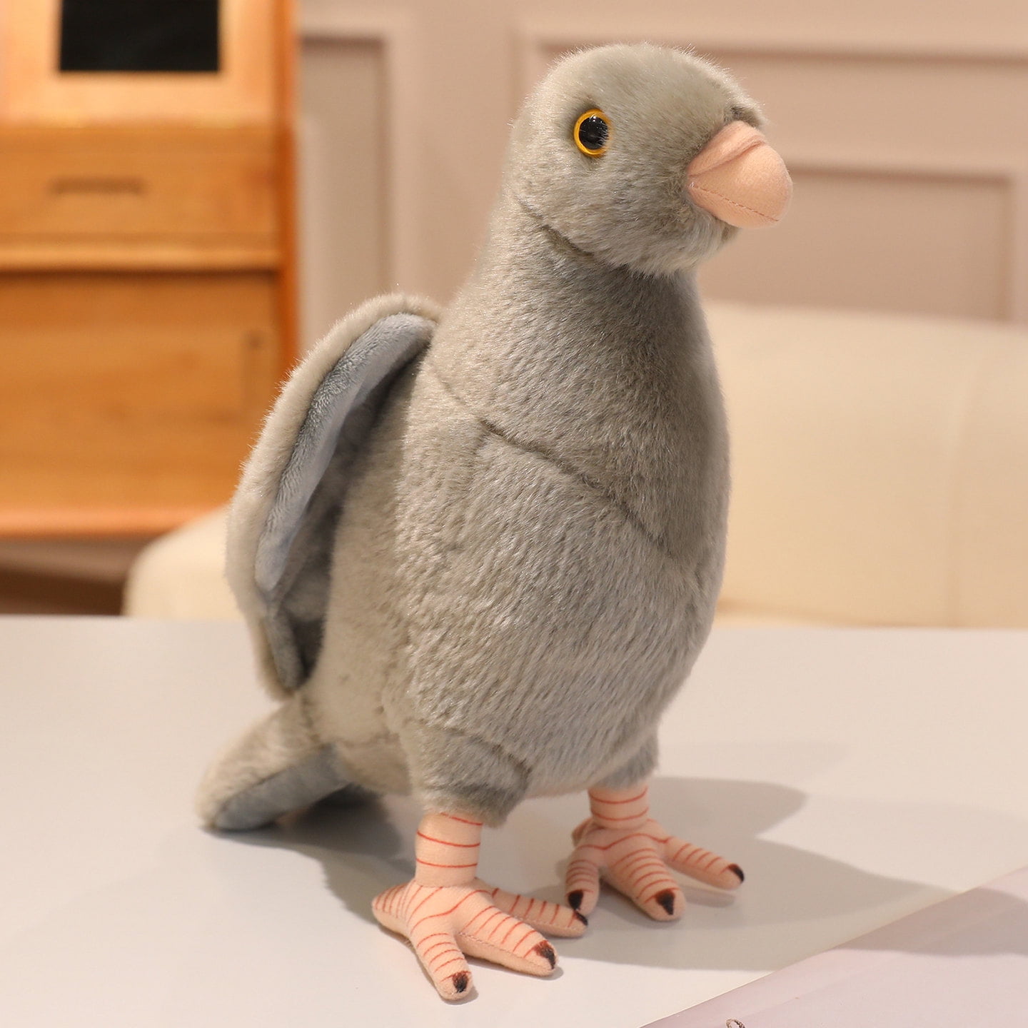 1Pcs Cute Gray Dove Toy,Dove Stuffed Animals Toy for Birthday Gifts and ...