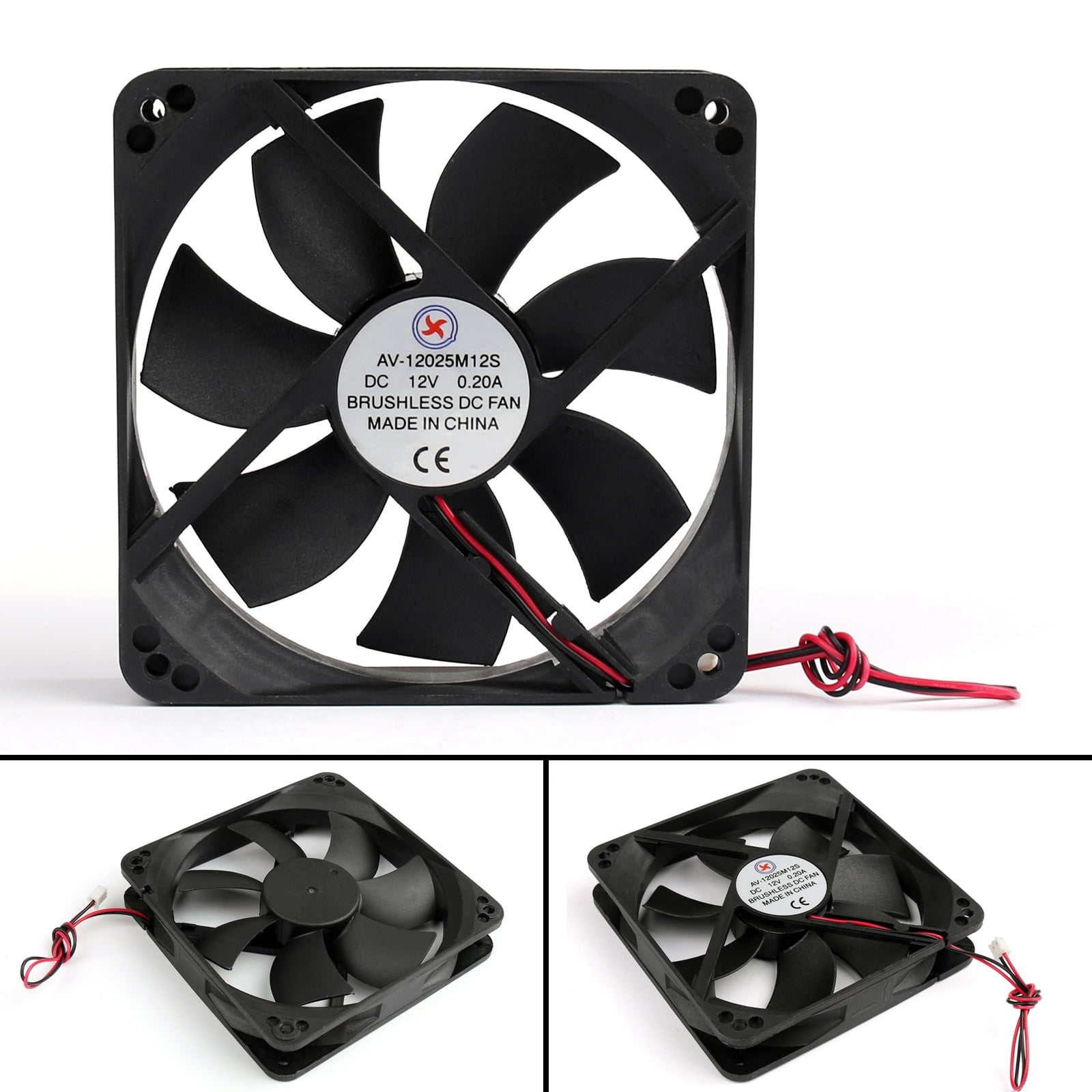 1Pcs DC Brushless Cooling PC Computer Fan 12V 12025s 120x120x25mm 0.2A ...