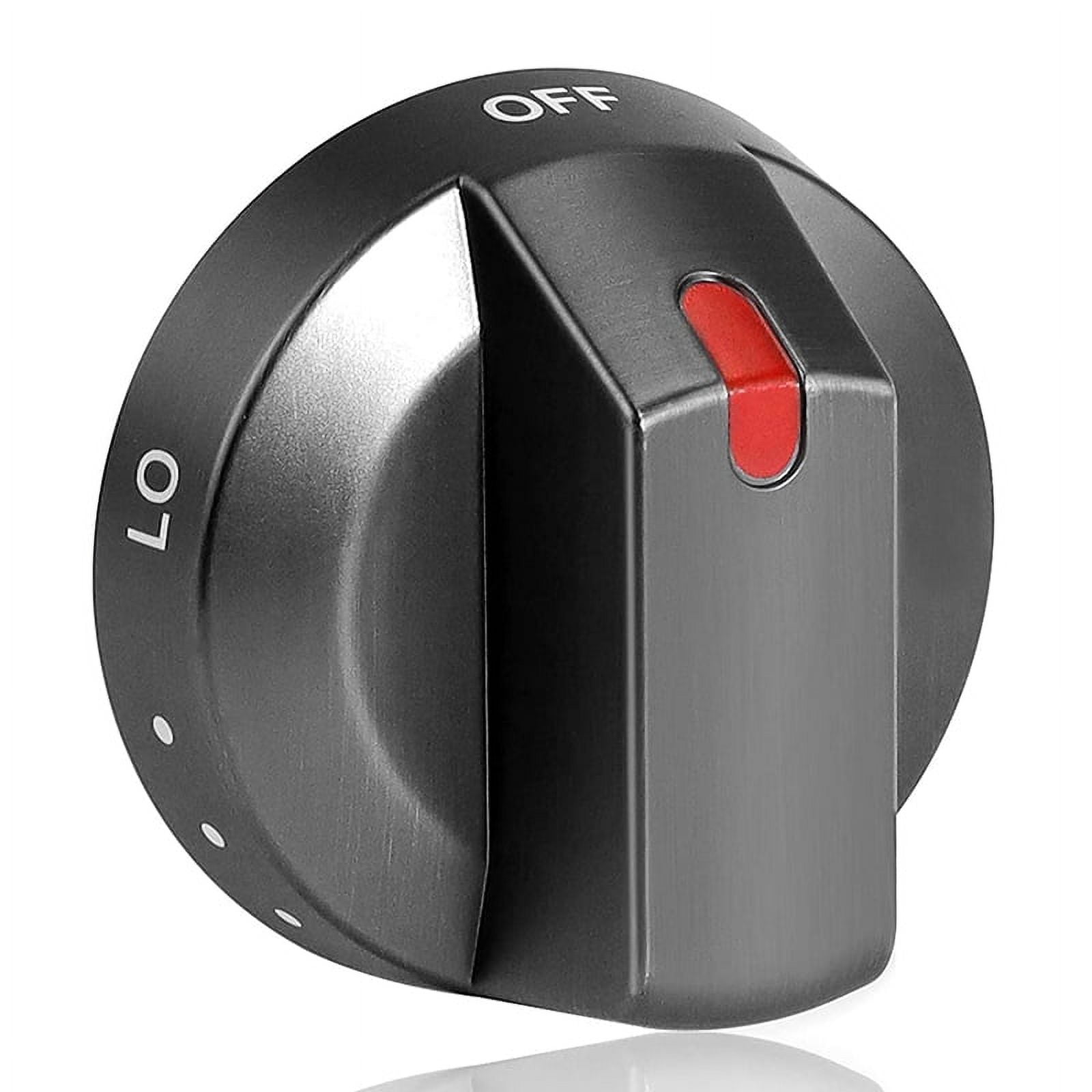 1Pcs DG64-00473B Black Stainless Knobs Replacement Stove Gas Range ...