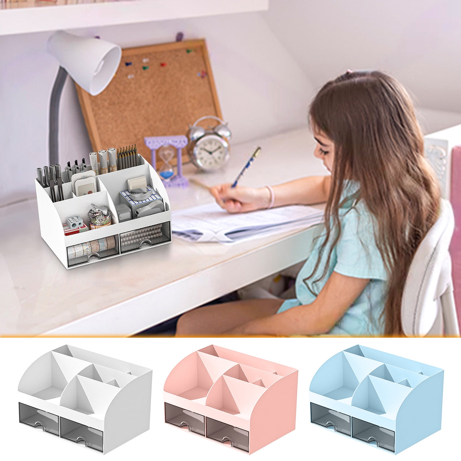 1Pcs Desktop Organizer Kadlawus Desktop Organizer Transparent, Drawer ...