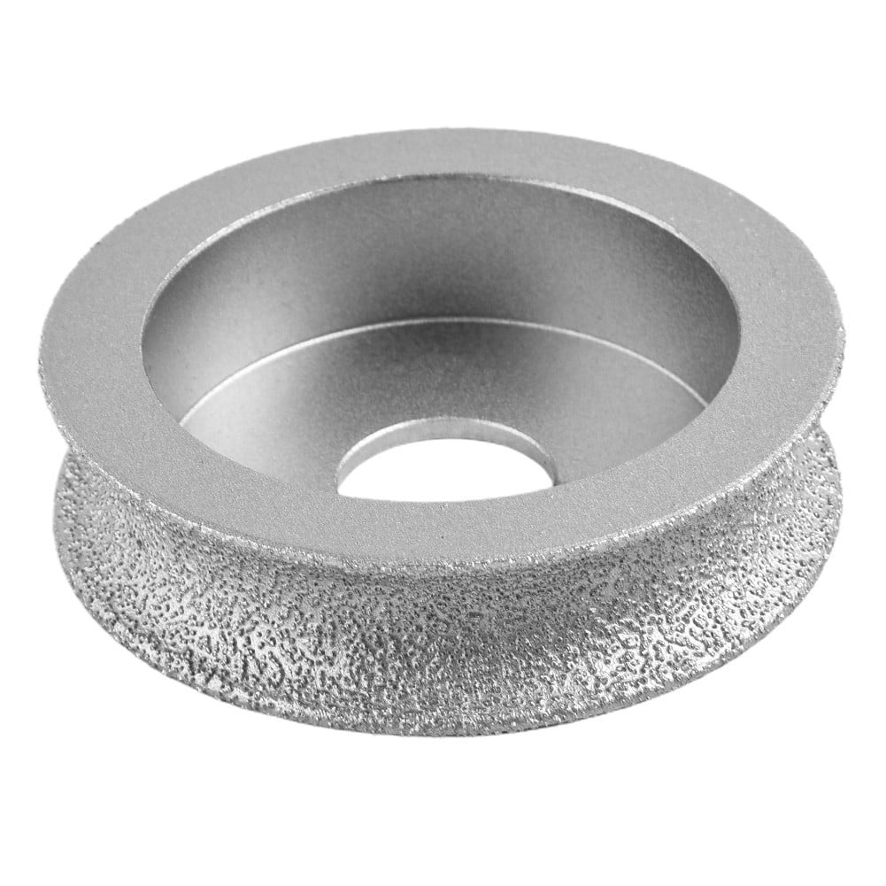 1Pcs Diamond Grinding Wheel Vacuum Welded Dry/Wet Demi-Bullnose Edge ...