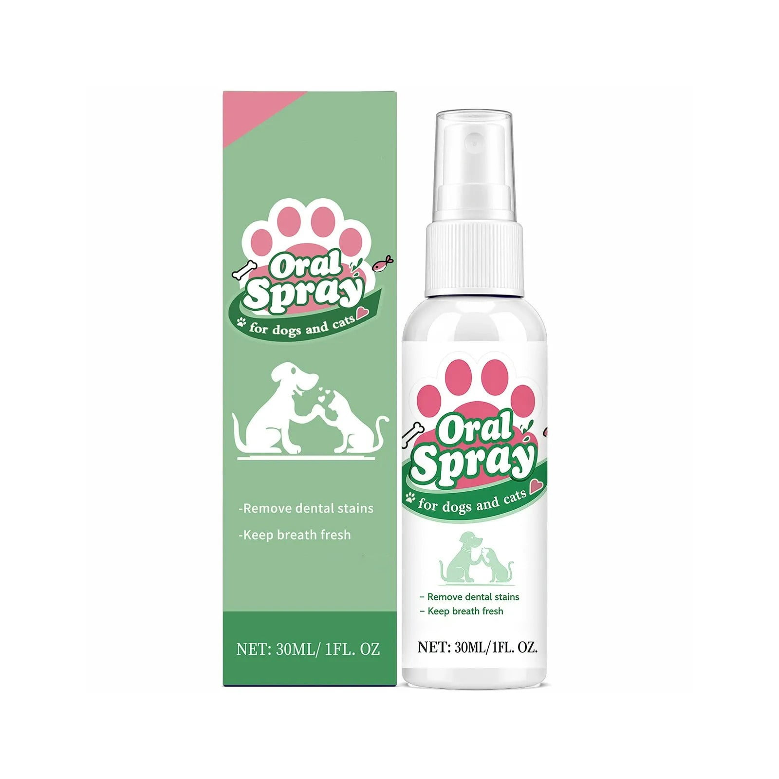 1Pcs Dog Teeth Cleaning Spray, Cat and Dog General Daily Care Teeth ...