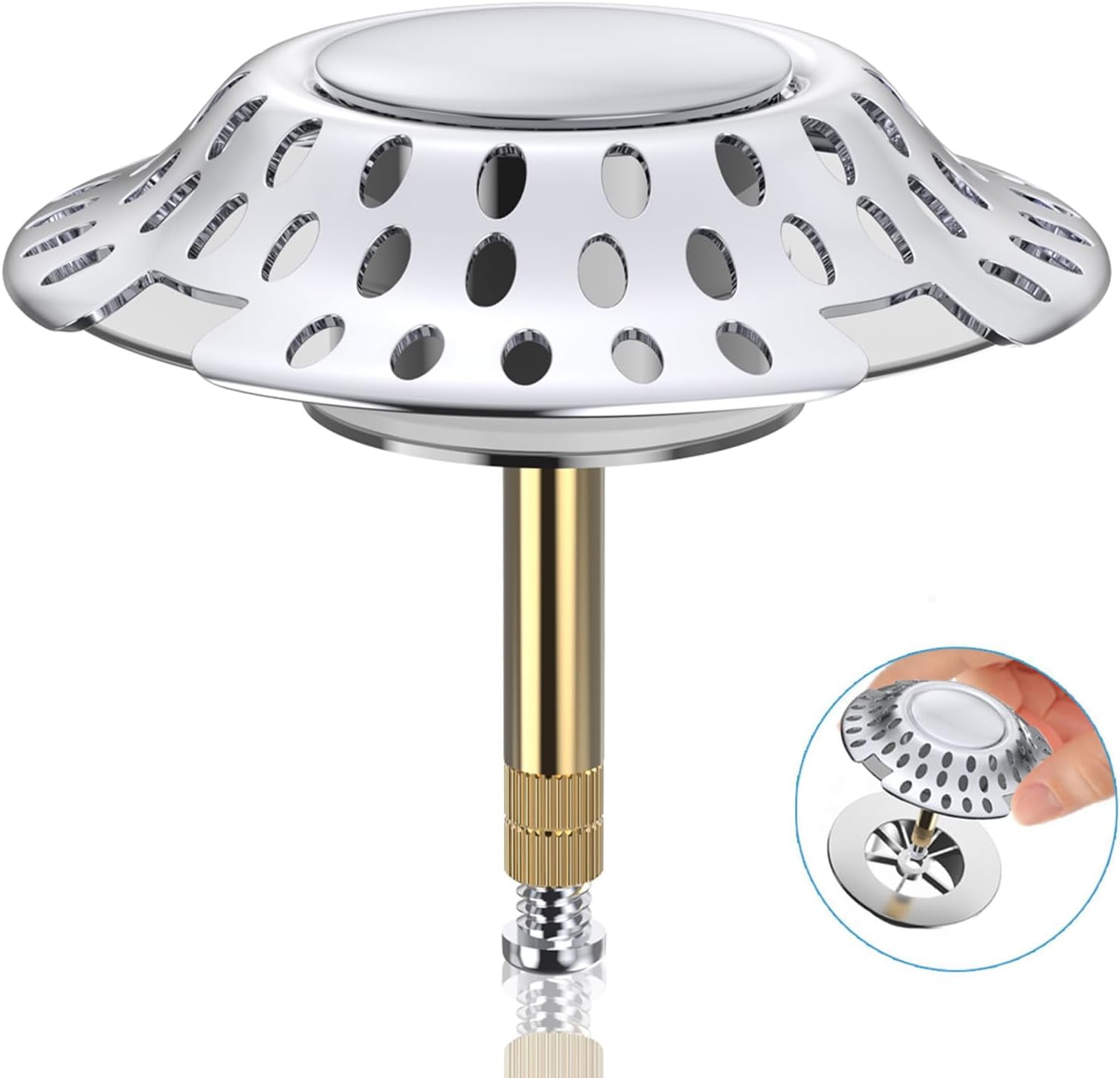 1Pcs Drainer--[For Bathtub]-Copper Bathtub Bouncing Core - Walmart.com