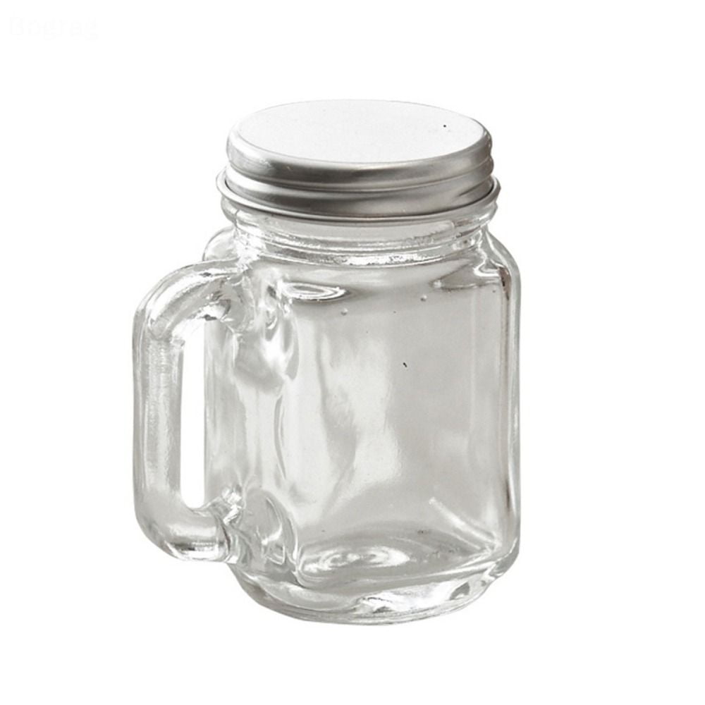 1Pcs Durable Home Party Bar 35ml with Lid Mini Mason Jar Coffee Milk ...