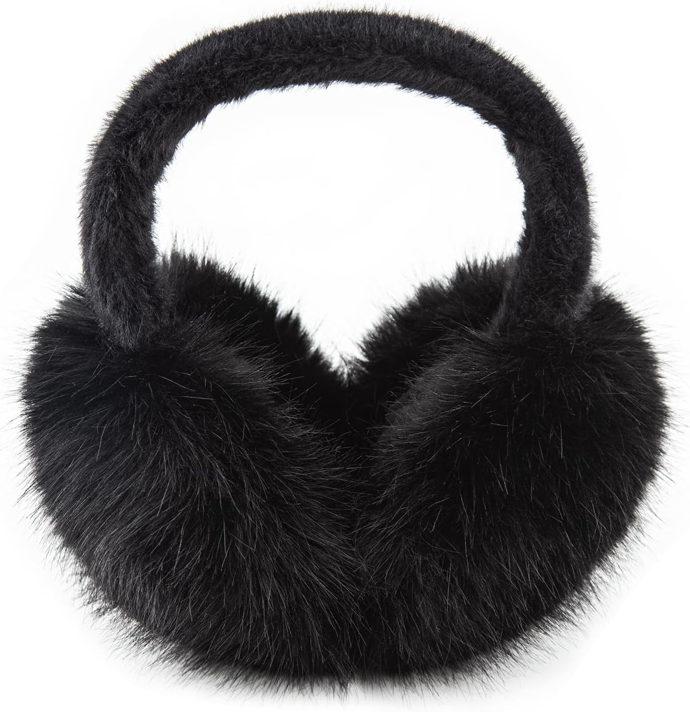 1Pcs Ear Muffs for Winter Women Girls Faux Fur Fuzzy Earmuffs Foldable ...