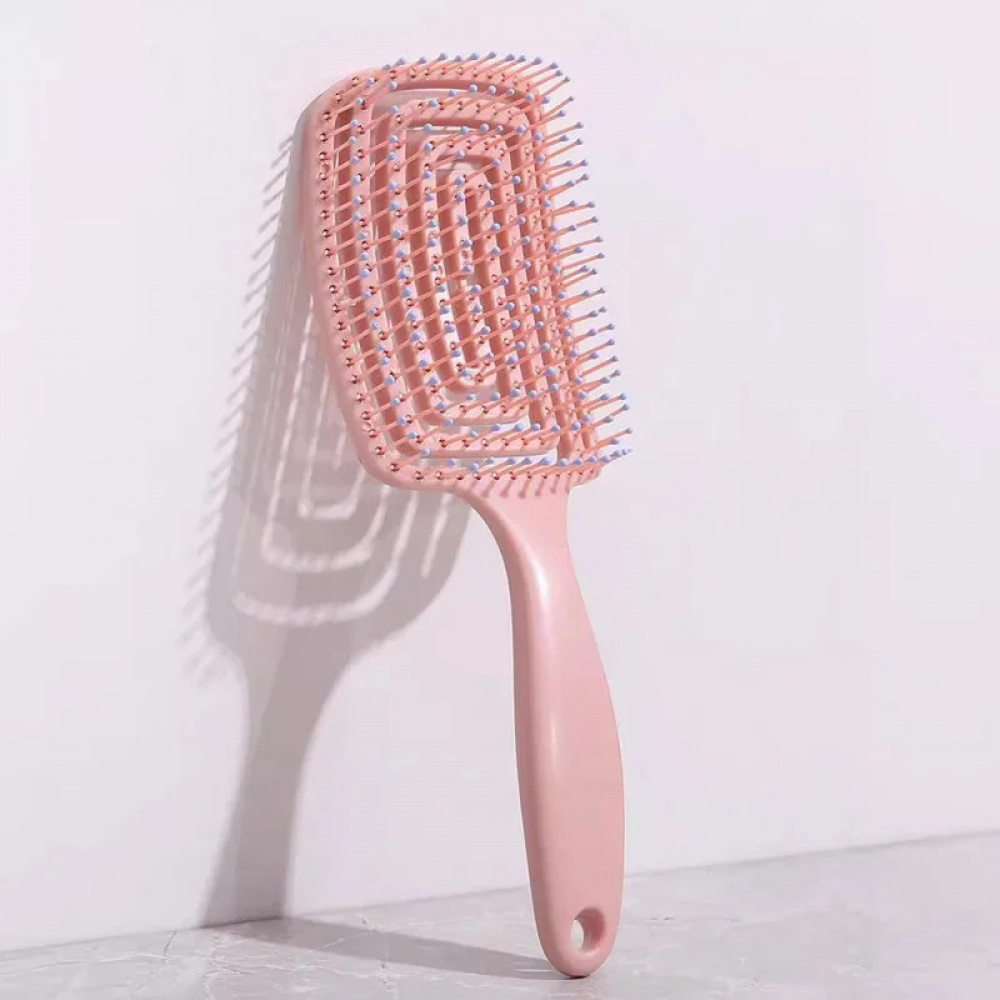 1Pcs Elastic Massage Comb Hollow Out Hair Brush Scalp Massage Combs ...