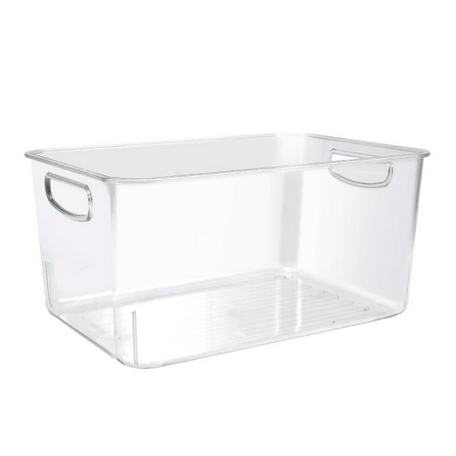1Pcs Extra Large Clear Plastic Storage Bins Transparent Organizer with ...