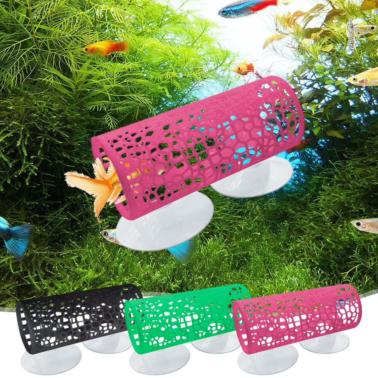 1Pcs Fish Tank Decoration Under $5! Yannianjz Fish Hiding Tunnel ...