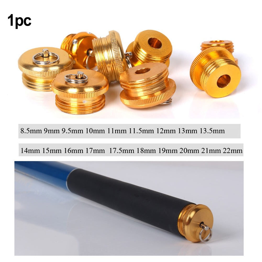 1Pcs Fishing Rod End Cap Aluminum Alloy Fishing Rod Plug Tail Plug 8.5 ...