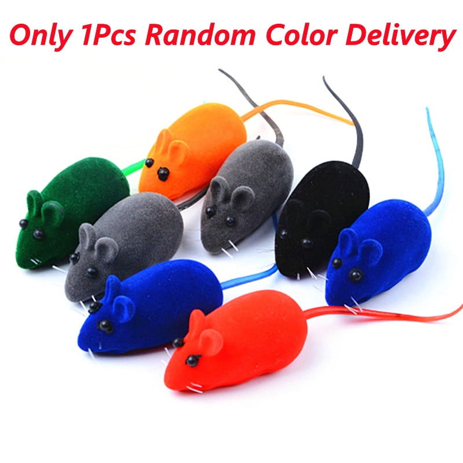 1Pcs Funny Realistic Plush Rubber Mouse Toy Sound Mouse Model Playing ...