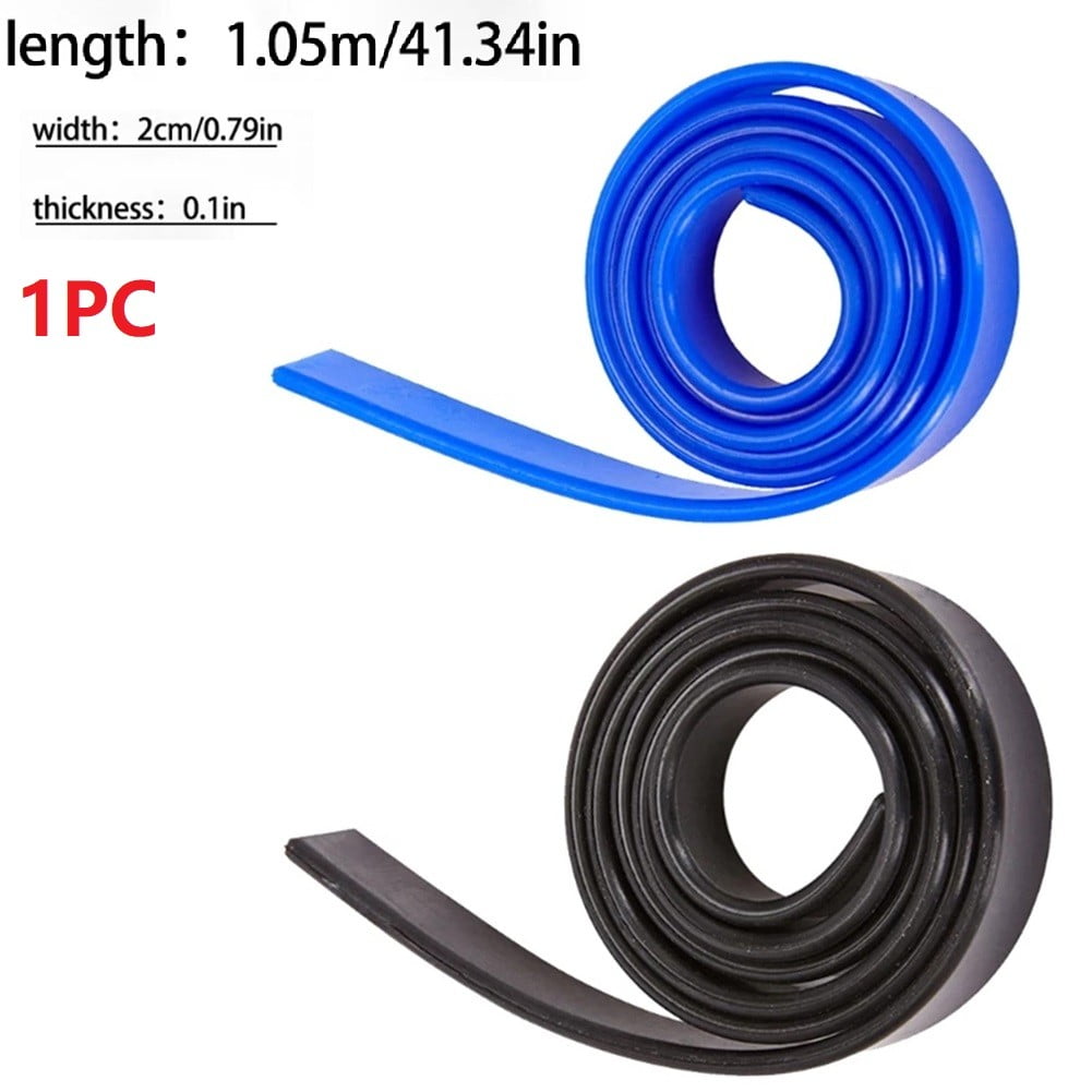 1Pcs Glass Squeegee Refills Black And Blue Squeegee Rubber Leather ...