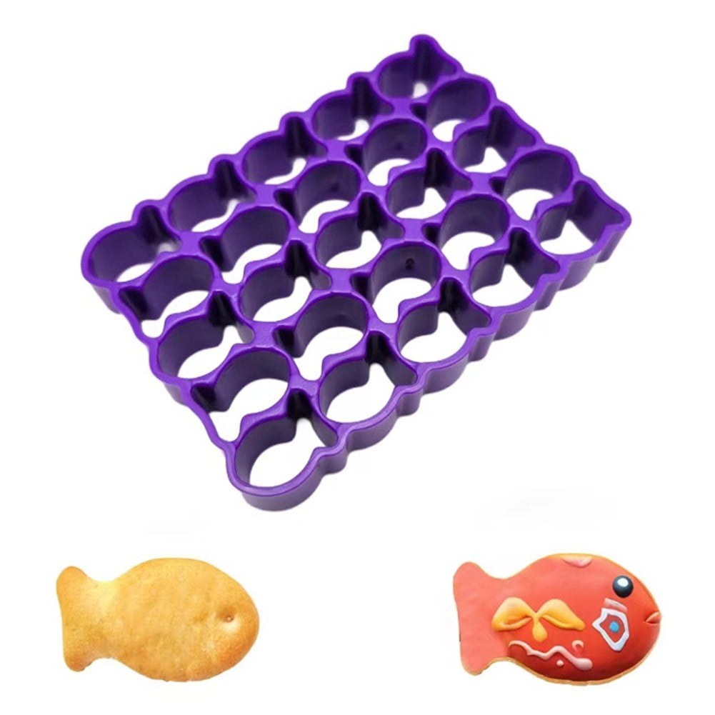 1Pcs Gold Fish Cracker 25 Cavity Fish Cookie Cutter Mini Gold Fish ...