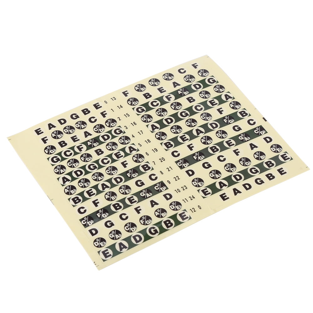 1Pcs Guitar Fretboard Note Sticker Musical Scale Label for Beginner ...