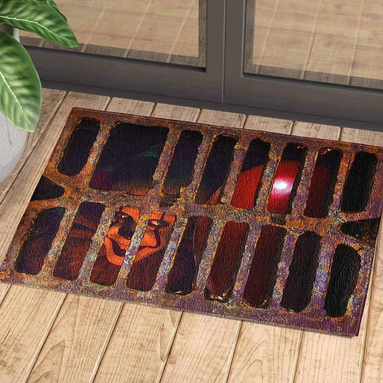 1Pcs Halloween Doormats, 3D Horror Movie Clown Halloween Area Rug ...