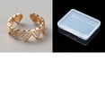 1Pcs Heart Brass Rhinestone Cuff Rings Adjustable Open Rings for Women ...