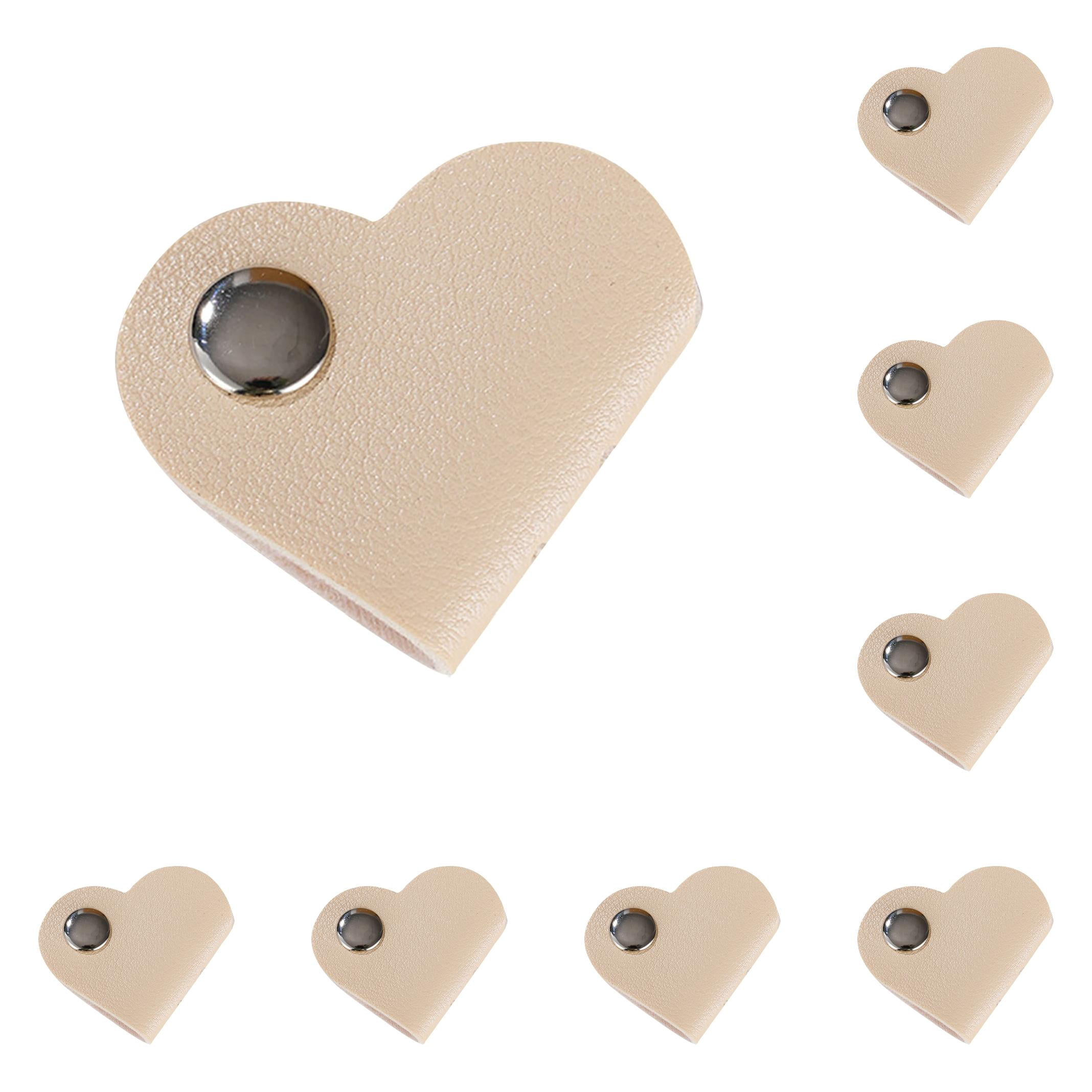 1Pcs Heart Cord Organizer, Portable PU Leather Headphone Cable Earbud ...