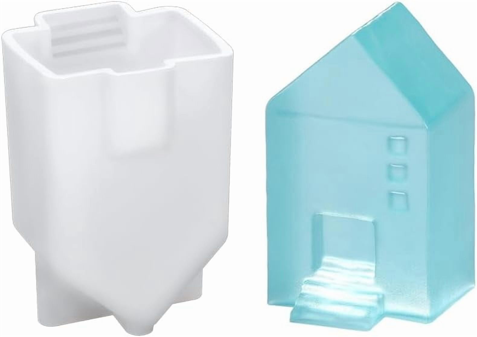 1Pcs House Silicone Molds Soap Epoxy Resin Mold White Resin Casting ...