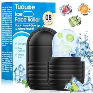1Pcs Ice Roller for Face, Ice Face Roller, Reusable Silicone Ice Mold ...
