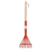 Emsco Group Little Diggers Kids' Plastic Garden Leaf Rake with Wood ...