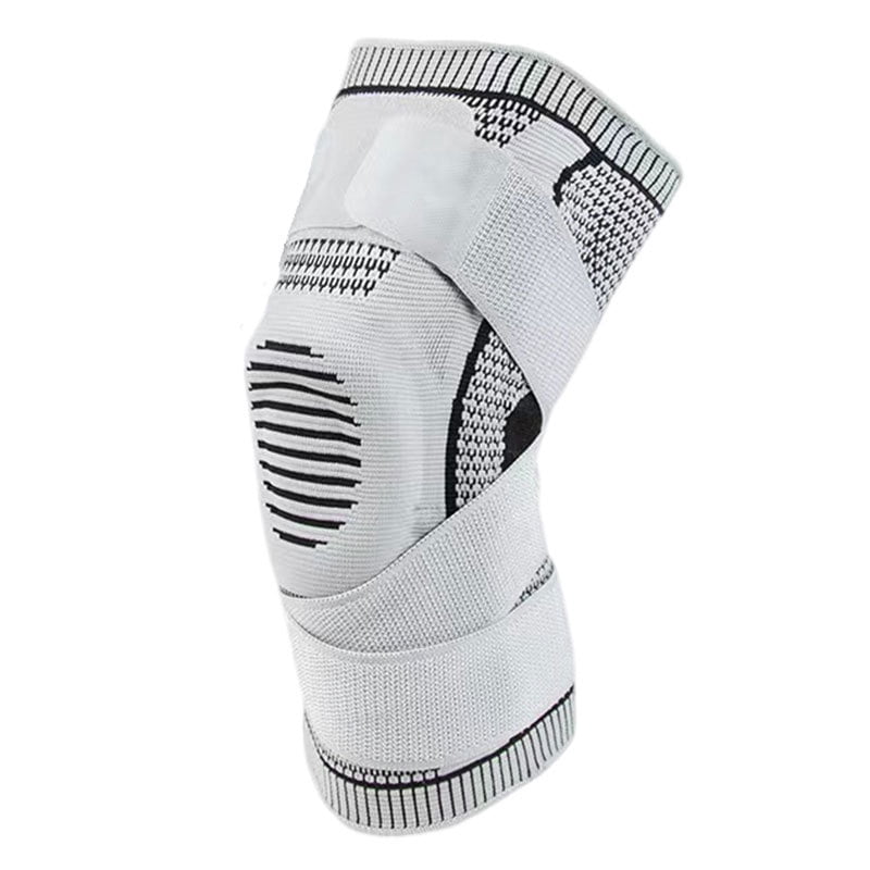1Pcs Knee Support Brace, Dual Stabilizers Silicone Anti-Slip Knee ...