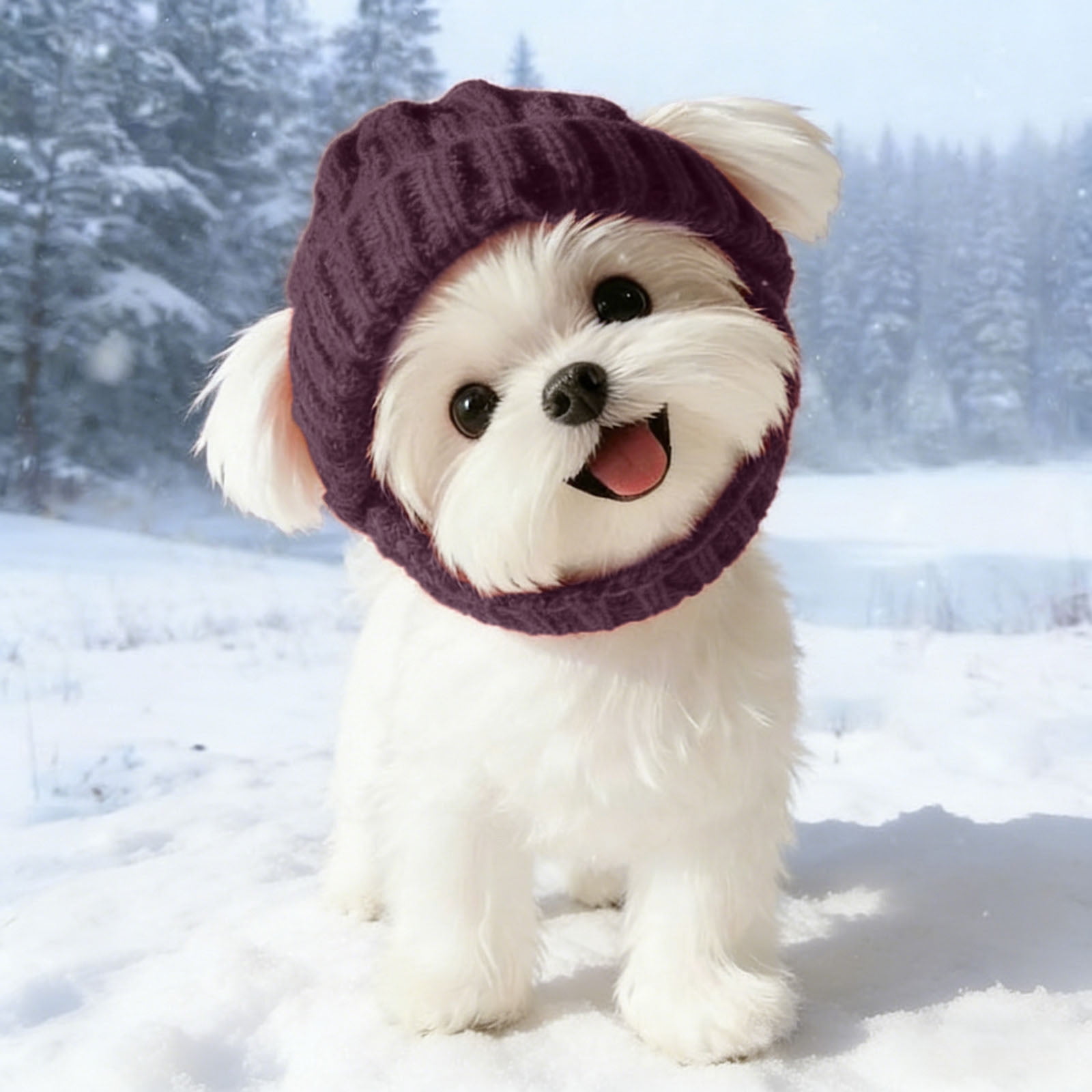 1Pcs Knit With Ear – Cute Winter Hat For Small Dogs Cozy Warm Knit Cap ...