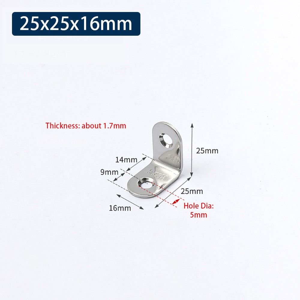 1Pcs L Shape SUS304 Stainless Steel Furniture Fastener Corner Brace ...