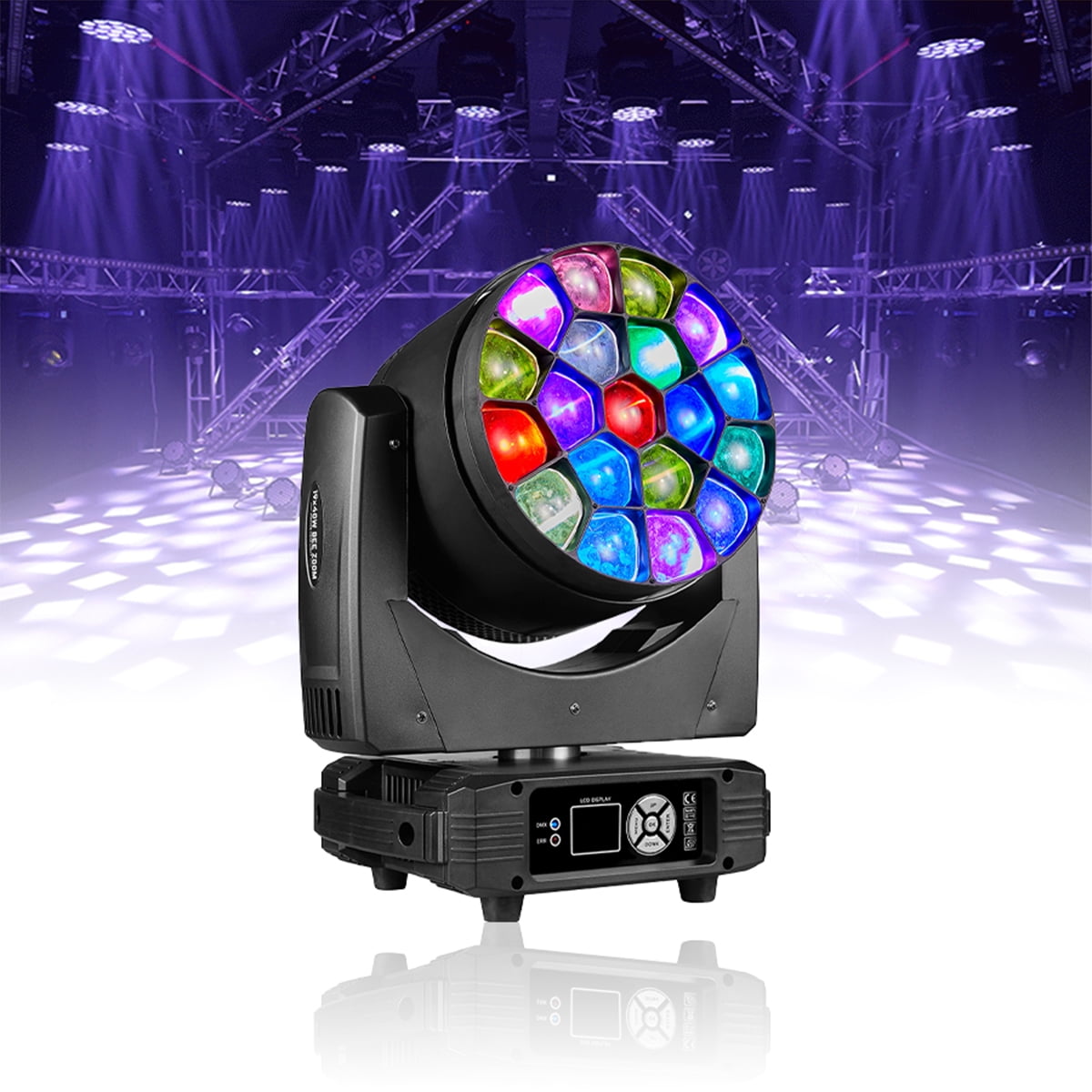 1Pcs LED Big Bees Eyes, 19x40W Moving Head Led Light For DJ Club Bar ...