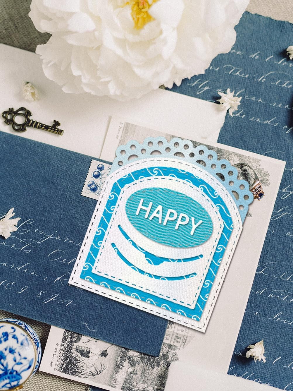 1Pcs Lace Pocket Theme Decorative Cutting Dies Metal Stencils Arch DIY ...