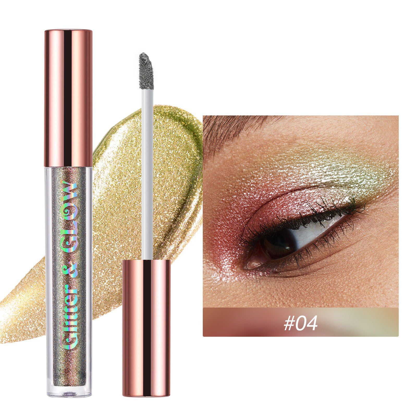 1Pcs Liquid Glitter Eyeshadow, Metallic Liquid Chameleon Eyeshadow ...