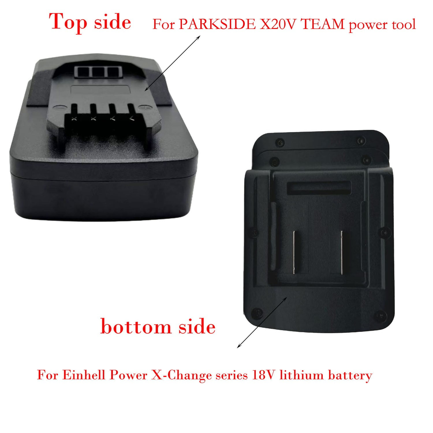1Pcs Lithium Battery Charger Adapter 18V/20V For Einhell Power X-Change For Parkside X20V Team ...