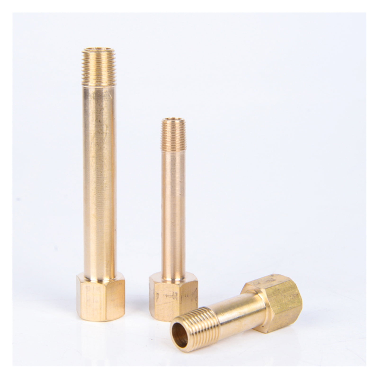1Pcs M10 1/8" 1/4" BSP Female To M10 M12 Male Thread Brass Long Nipple ...