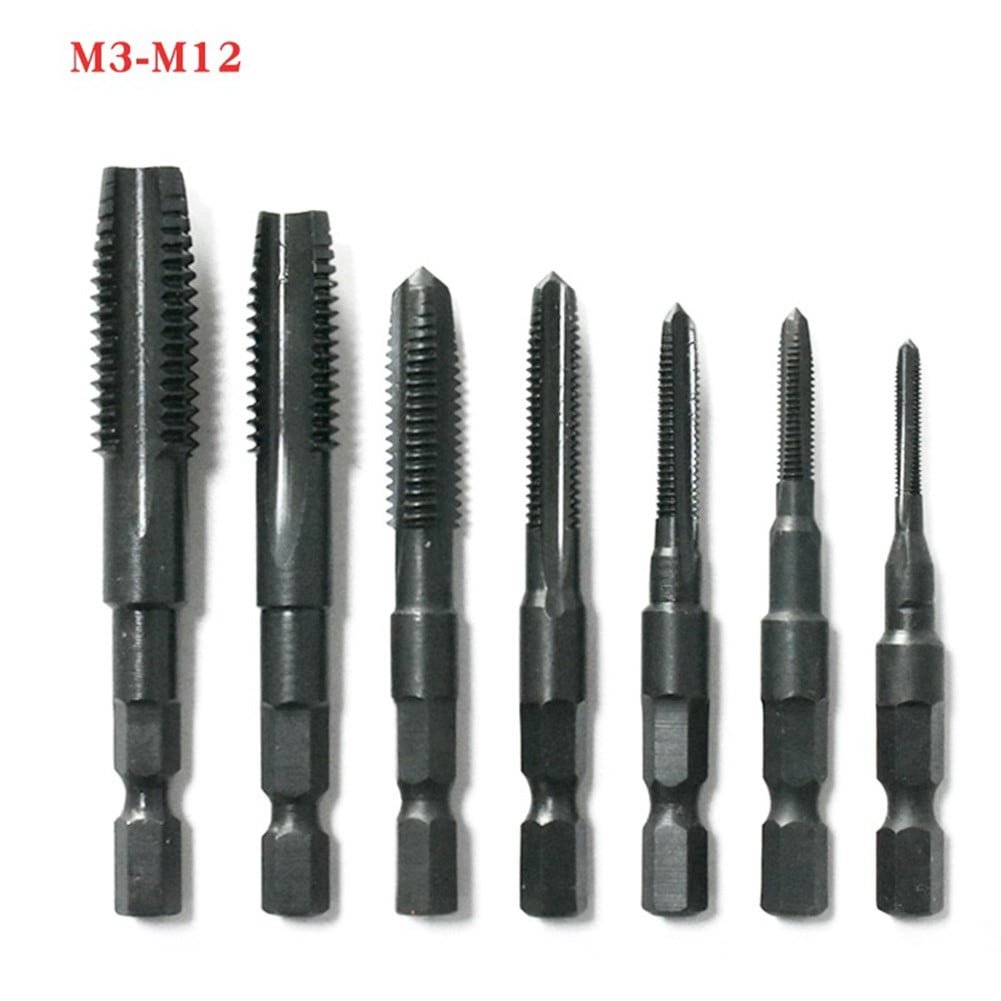 1Pcs M3 M5 M6 M8 M10 Tap Drill Bit Hex Shank Screw Thread Bit Compound ...