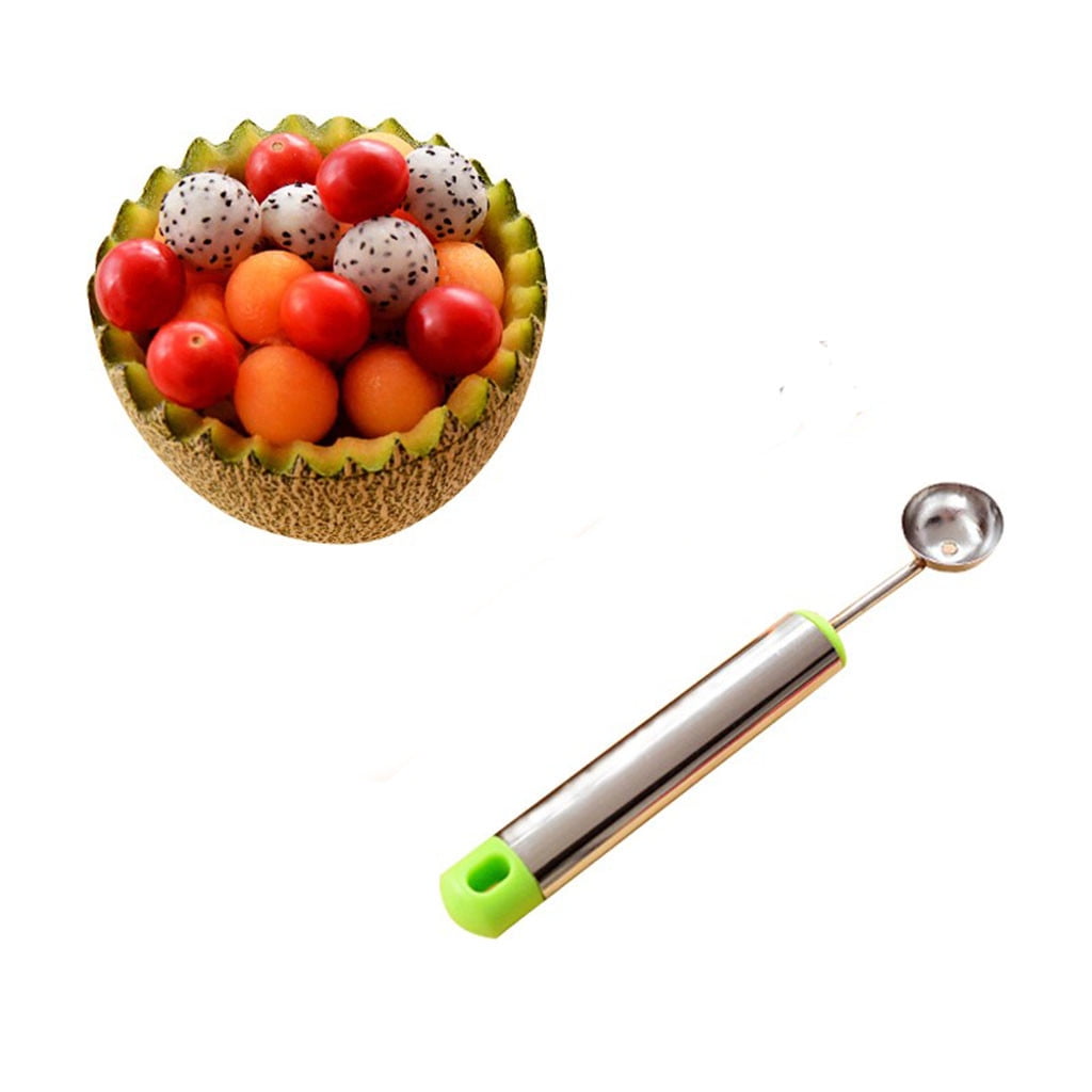 1Pcs Melon Baller Scoop Set, Stainless Steel Ball Spoon, Smooth Round ...