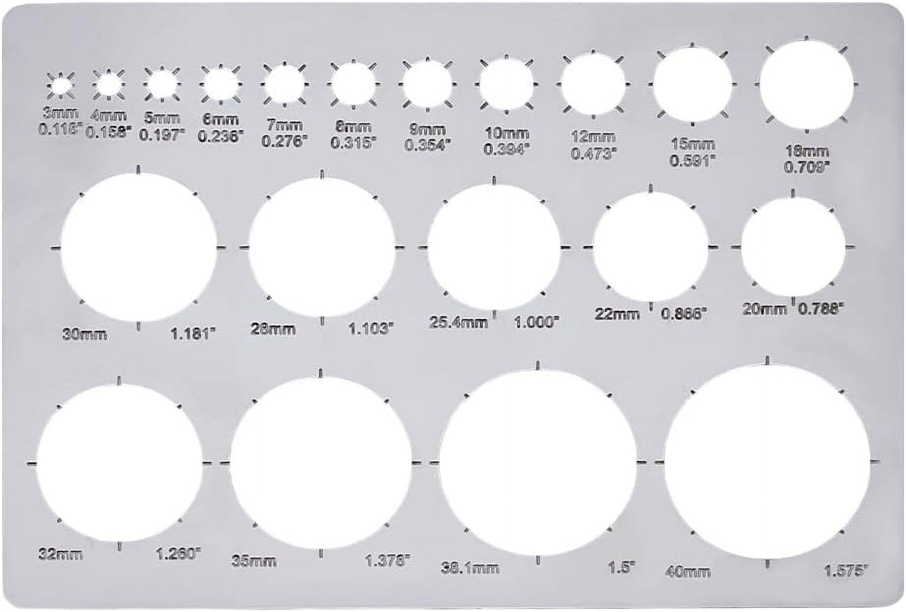 1Pcs Metal Circle Templates Circle Stencil for Drawing Stainless Steel ...