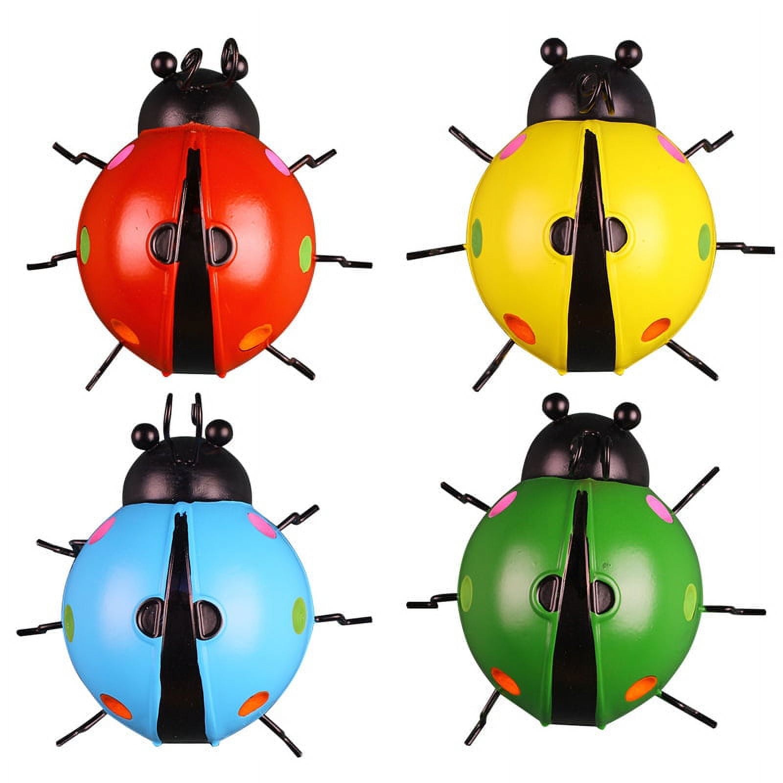 1Pcs Metal Ladybug Yard Decorative Hanging Ladybug Wall Sculpture ...