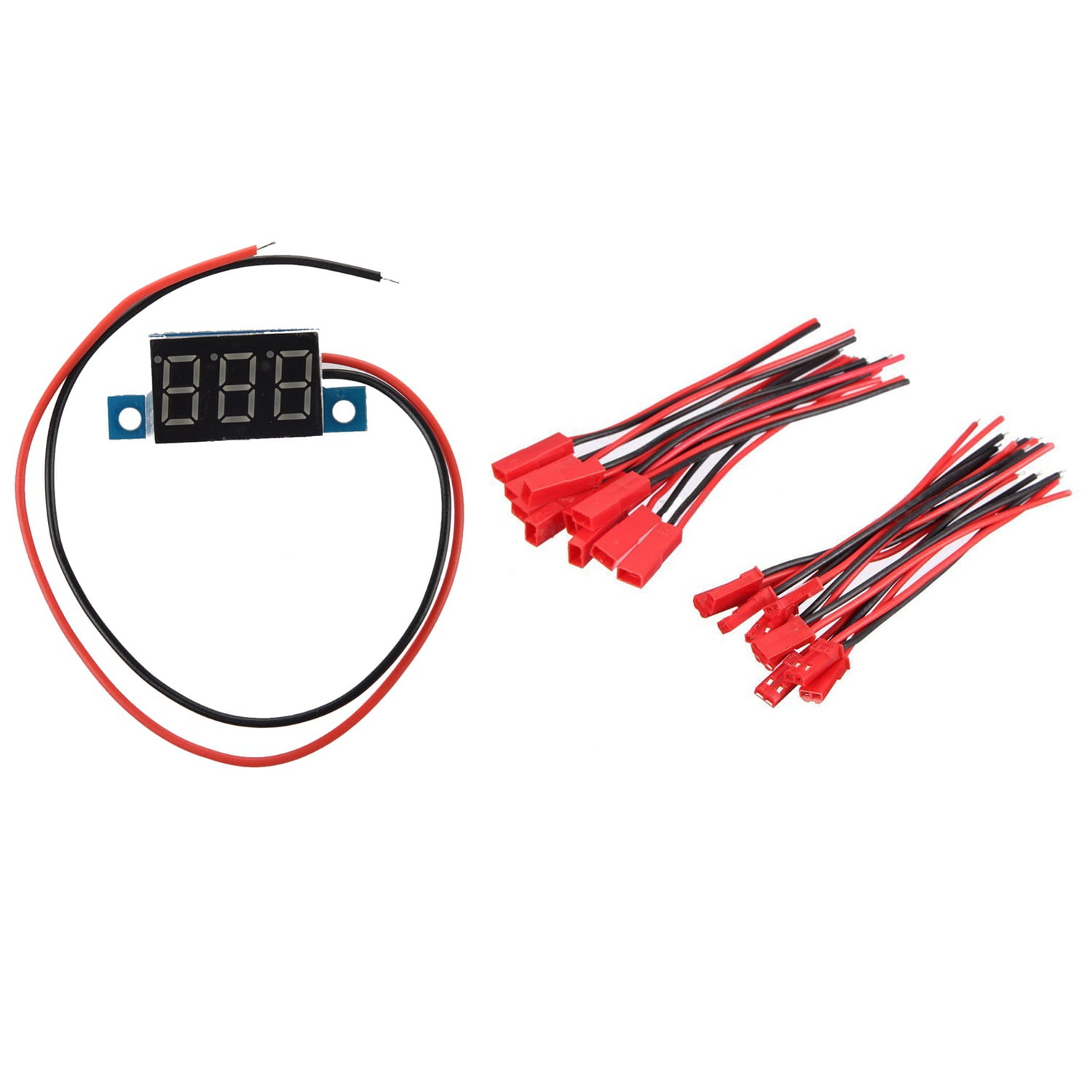 1Pcs Mini Digital Voltmeter LED Voltage Display Panel Meter 3.3-30V ...