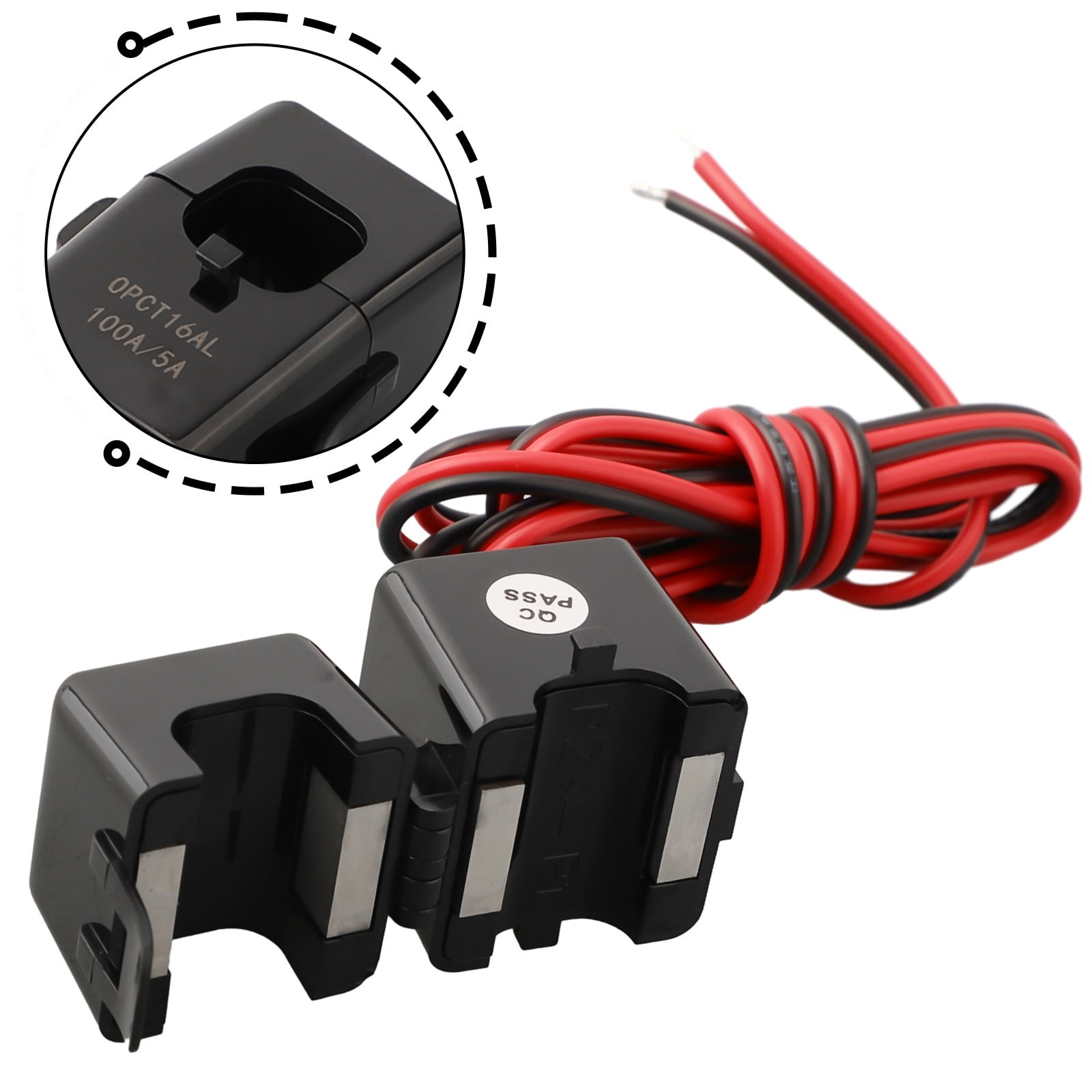 1Pcs Miniature Split Ferrite Core Clamp Current Sensor Current ...