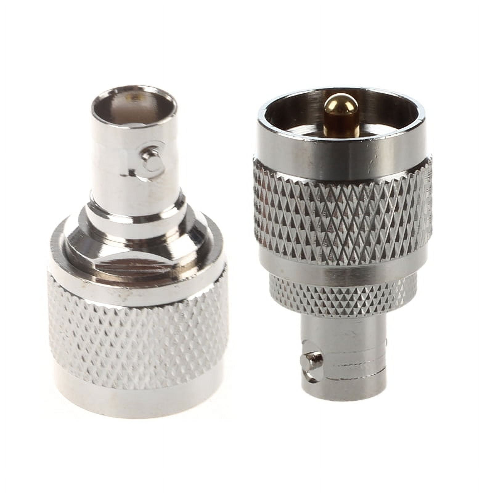 1Pcs N Type Male Jack To BNC Female Plug Straight Connector & 2Pcs RF Coaxial Coax Adapter BNC ...