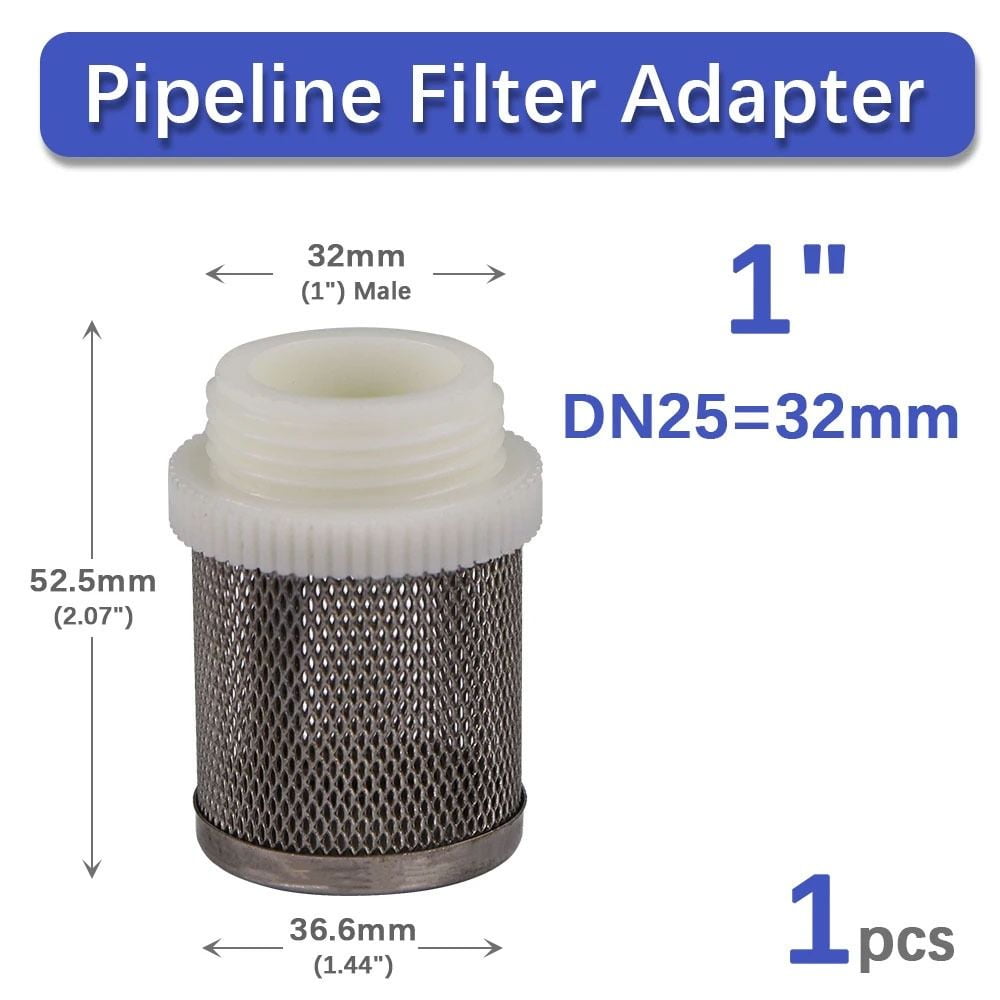 1Pcs New Water Pump Fitting 304 Stainless Steel 1/2" 3/4" 1" Mesh ...
