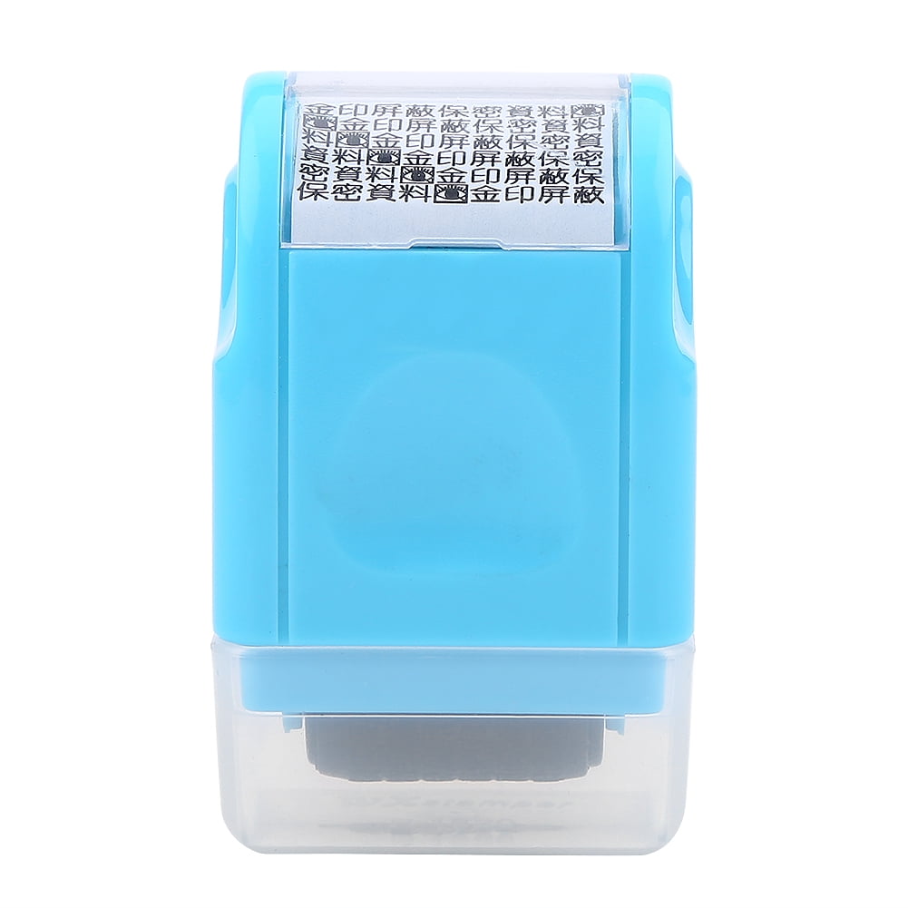 1Pcs Office Self Inking Roller Identity Guard Protection Stamp Messy ...