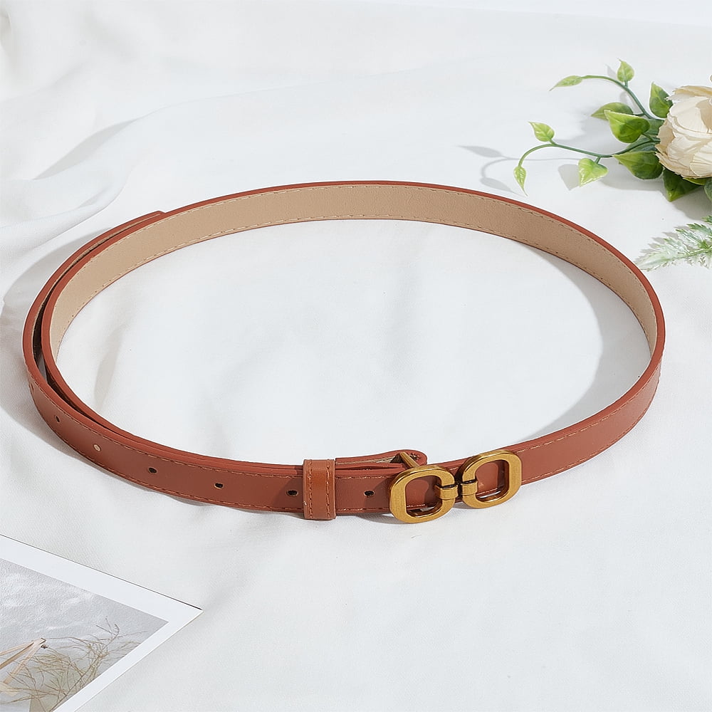 1Pcs PU Leather Belts Classic Waist Belt with Alloy Findings for ...